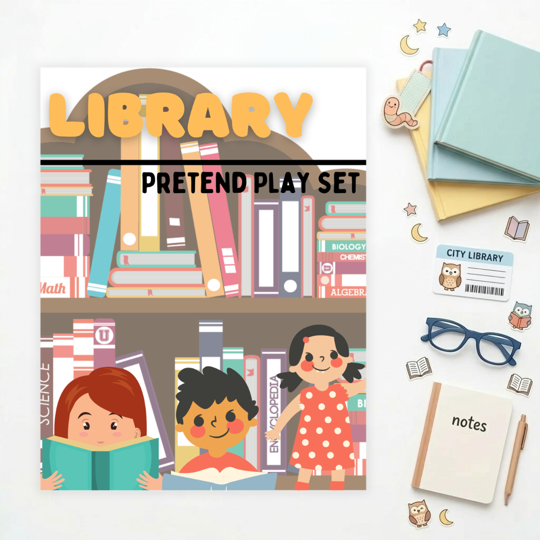 Library Pretend Play – Printables and More Club