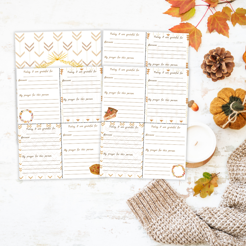 Thanksgiving Printable Templates Bundle – Printables and More Club