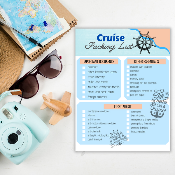 Cruise Packing List – Printables and More Club